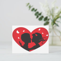 First Kiss Postcard | Zazzle