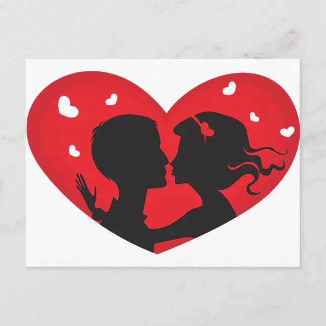 First Kiss Postcard | Zazzle