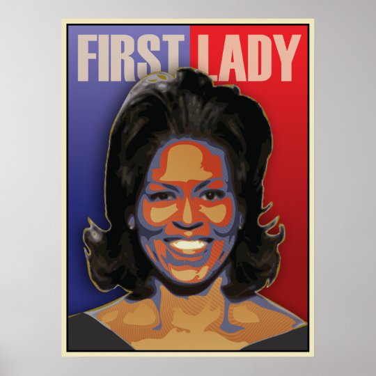 First Lady Michelle Obama Poster | Zazzle.com
