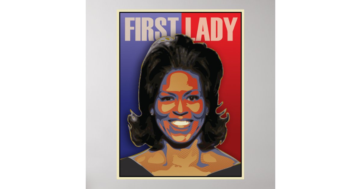 First Lady Michelle Obama Poster | Zazzle