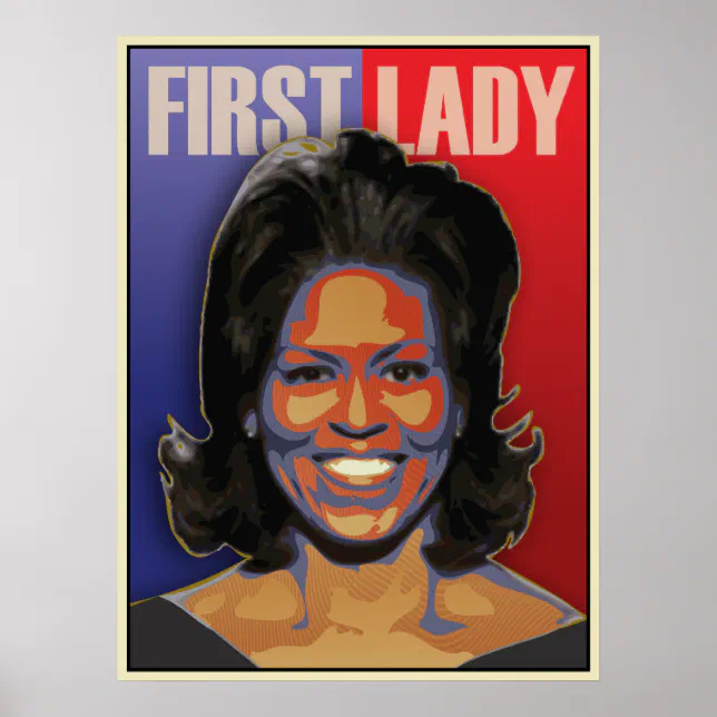 First Lady Michelle Obama Poster | Zazzle