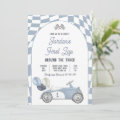 First Lap Around The Track Race Car 1st Birthday Invitation | Zazzle