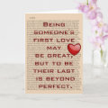 First Love - greeting card | Zazzle