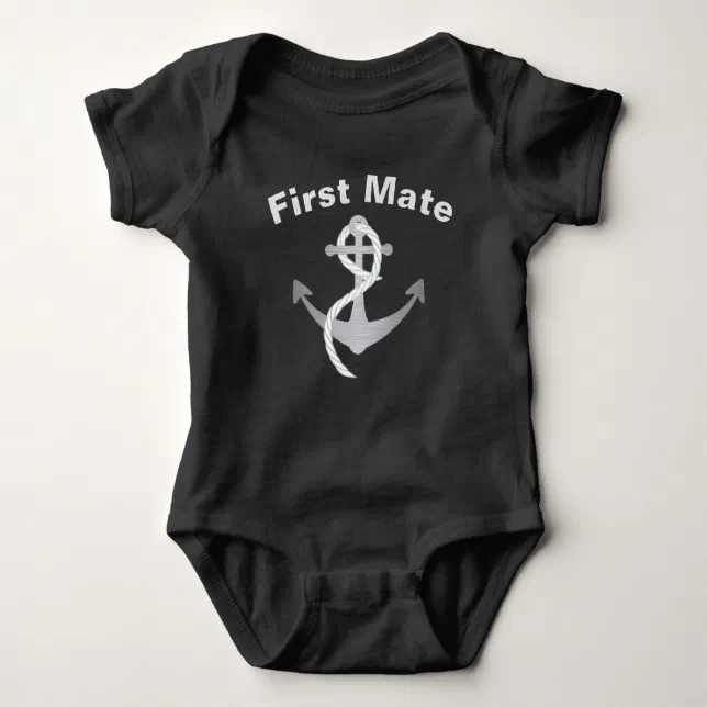 First Mate Nautical Anchor Shirt | Zazzle
