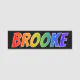 First Name "BROOKE": Fun Rainbow Coloring Tag | Zazzle