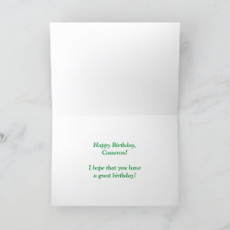 First Name "CAMERON" Fun "HAPPY BIRTHDAY" Card | Zazzle