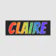 First Name "CLAIRE": Fun Rainbow Coloring Name Tag | Zazzle