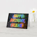 First Name "FRANK" Fun "HAPPY BIRTHDAY" Card | Zazzle