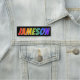 First Name "JAMESON": Fun Rainbow Coloring Name Tag | Zazzle