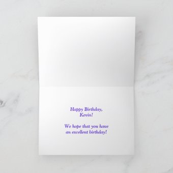 First Name "KEVIN" Fun "HAPPY BIRTHDAY" Card | Zazzle