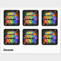 First Name "ROGER", Fun "HAPPY BIRTHDAY" Square Sticker | Zazzle
