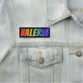 First Name "VALERIA": Fun Rainbow Coloring Name Tag | Zazzle