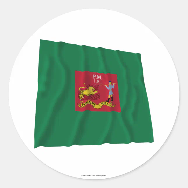 First Pennsylvania Rifles Flag Classic Round Sticker | Zazzle