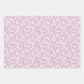 First Period Party Pastel Pink Tampon Pad Pattern Wrapping Paper Sheets ...
