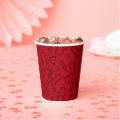 First Period Party Red Tampon Pad Pattern Paper Cups | Zazzle