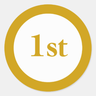 First Place Stickers | Zazzle