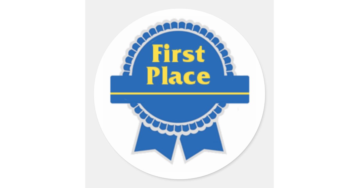 First Place Sticker | Zazzle