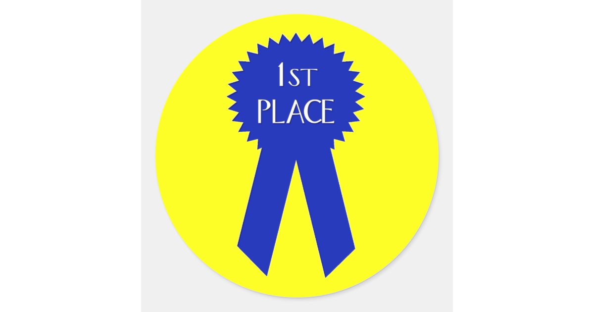 First Place Stickers | Zazzle