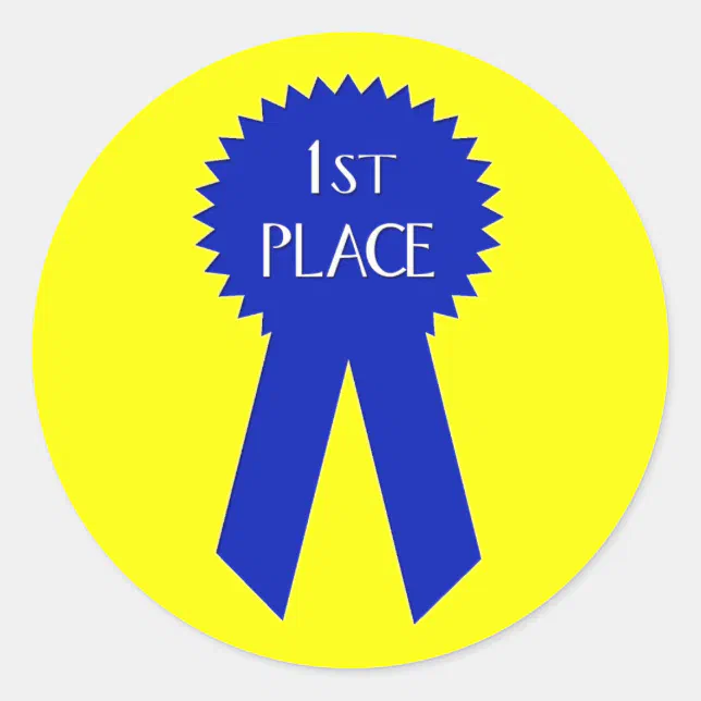 First Place Stickers | Zazzle