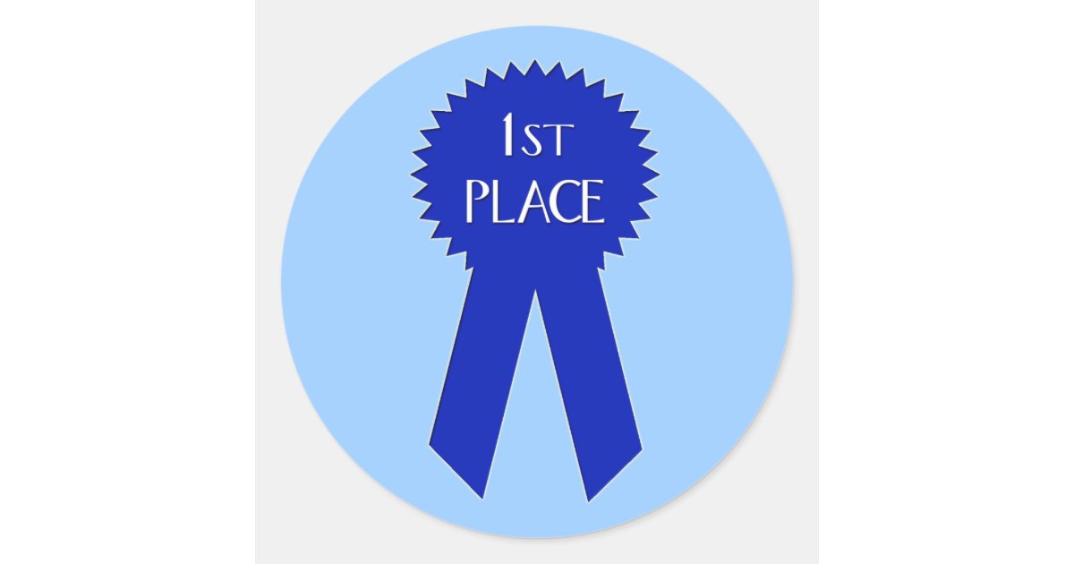 First Place Stickers - Customized | Zazzle