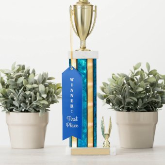 First Place Winner Event Award Blue Ribbon | Zazzle