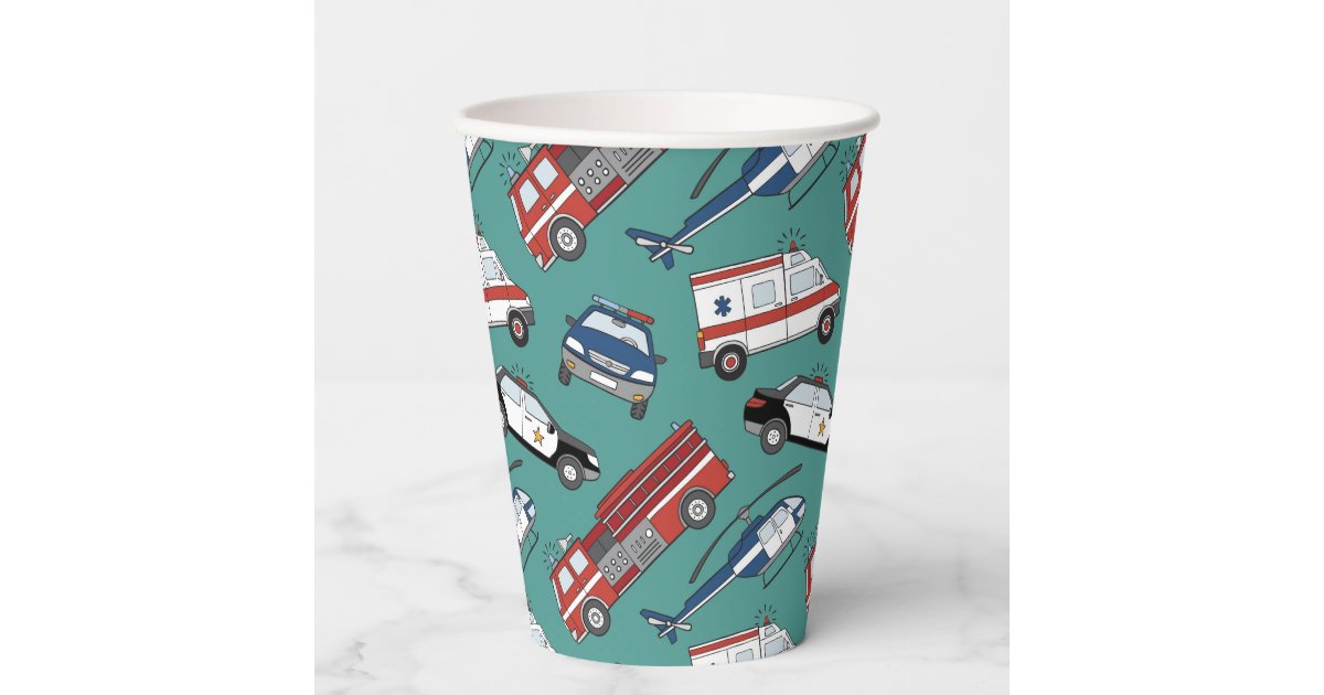 First Responder Paper Cups | Zazzle