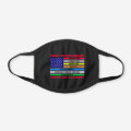First Responders Frontline Fighters, Black Cotton Face Mask | Zazzle