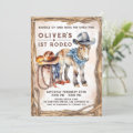 First RODEO | Boy Cowboy 1st Birthday Invitation | Zazzle