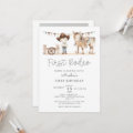 First Rodeo Boy Modern 1st Birthday Invitation | Zazzle