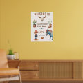 First Rodeo Cowboy Birthday Party Welcome Poster | Zazzle