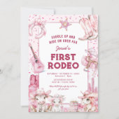 First Rodeo Cowgirl Kids 1st Birthday Invitations | Zazzle