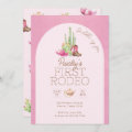 First Rodeo Girl 1st Birthday Invitation | Zazzle