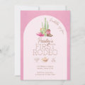 First Rodeo Girl 1st Birthday Invitation | Zazzle
