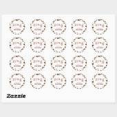 First Rodeo Western Cowboy 1st Birthday Classic Round Sticker | Zazzle