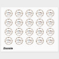 First Rodeo Western Cowboy 1st Birthday Classic Round Sticker | Zazzle