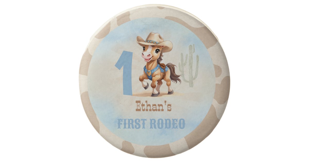 First Rodeo Western Cowboy Horse 1st Birthday Chocolate Covered Oreo ...