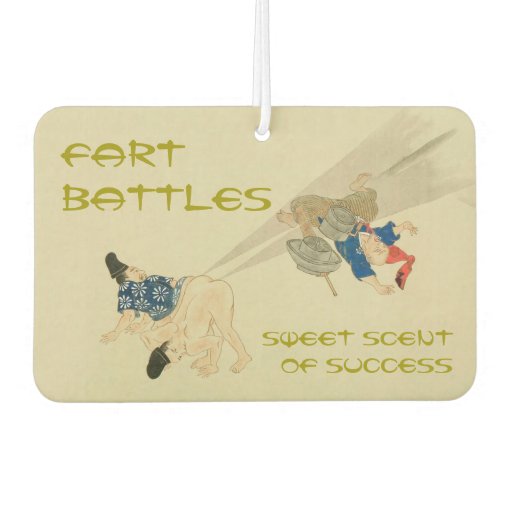 First Scroll, Ancient Japanese Fart Battles Air Freshener | Zazzle