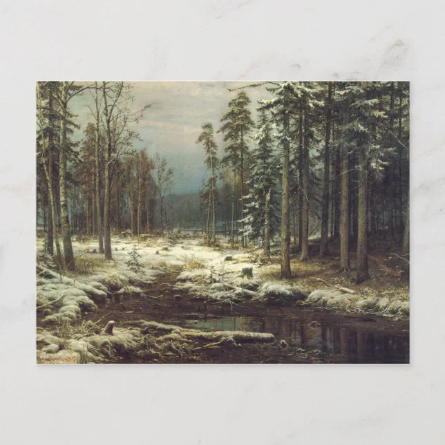 First Snow Postcard | Zazzle