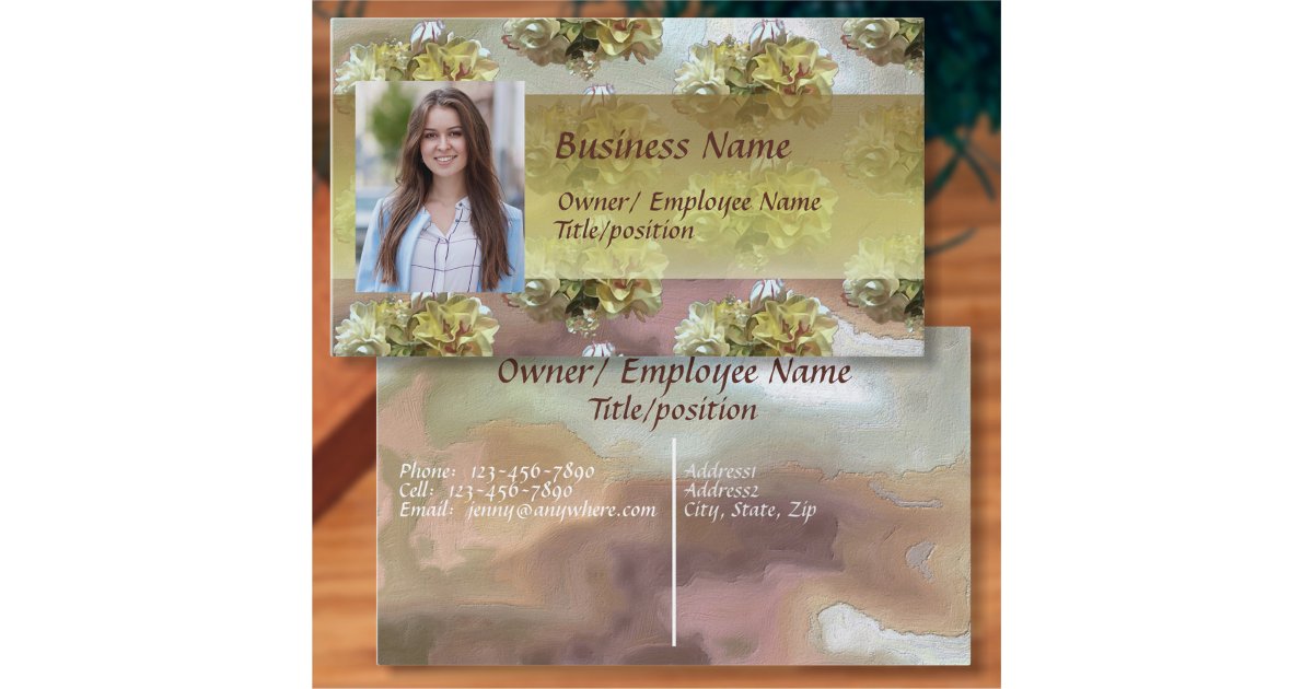 First Spring Flowers PCM1 Business Card | Zazzle