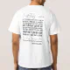 "First They Came" Martin Niemöller Quote T-Shirt | Zazzle