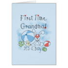 Grandma New Baby Boy Congratulations Card | Zazzle.com
