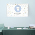 First Tooth party decoration. Editable Banner | Zazzle