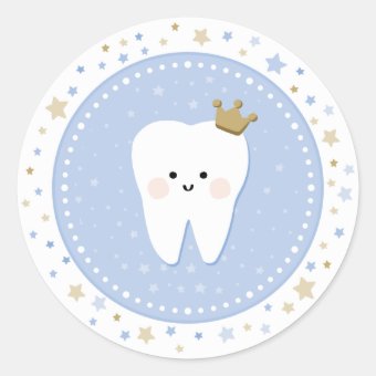 First Tooth Party Decorative Sticker | Zazzle