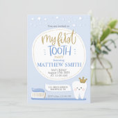 First Tooth Party Invitation for Boy | Zazzle