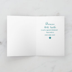 First Tooth Stars at Night Congratulations Card | Zazzle