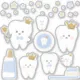 First Tooth Stickers, Scrapbooking or Party decor Sticker | Zazzle