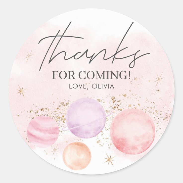 First Trip Around The Sun Birthday Sticker Labels | Zazzle