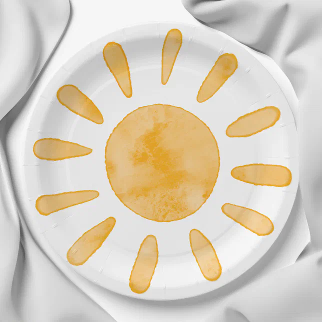 First Trip Around the Sun First Birthday Party Paper Plates | Zazzle