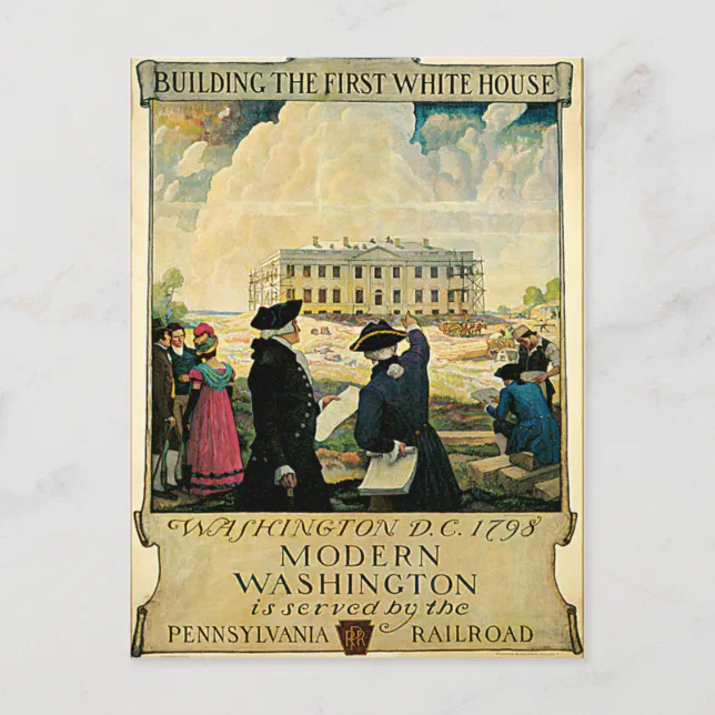 First White House Washington D.C. Postcard | Zazzle