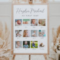 First Year Birthday Photo Sign | Zazzle